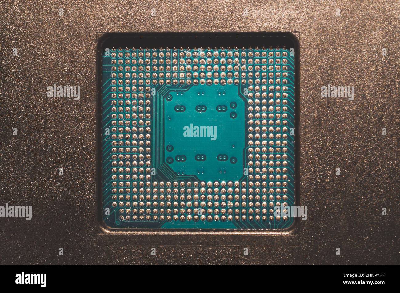 Processor pins macro. computer motherboard close up. cpu pins on a ...