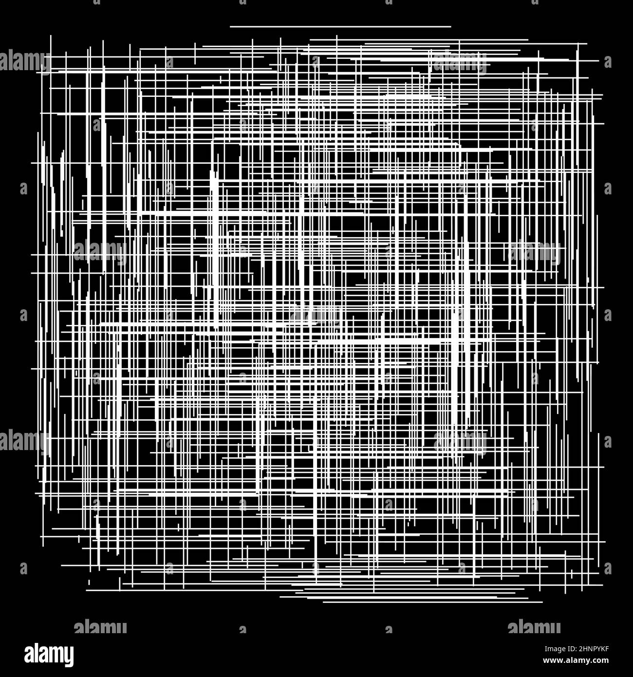 Grid, mesh of random lines. Reticle, grating, crosshatch pattern, texture. Intersecting lines ...