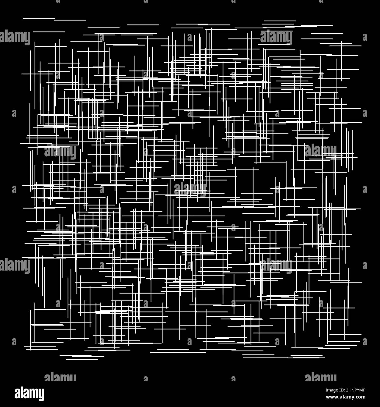 Grid, mesh of random lines. Reticle, grating, crosshatch pattern, texture. Intersecting lines ...