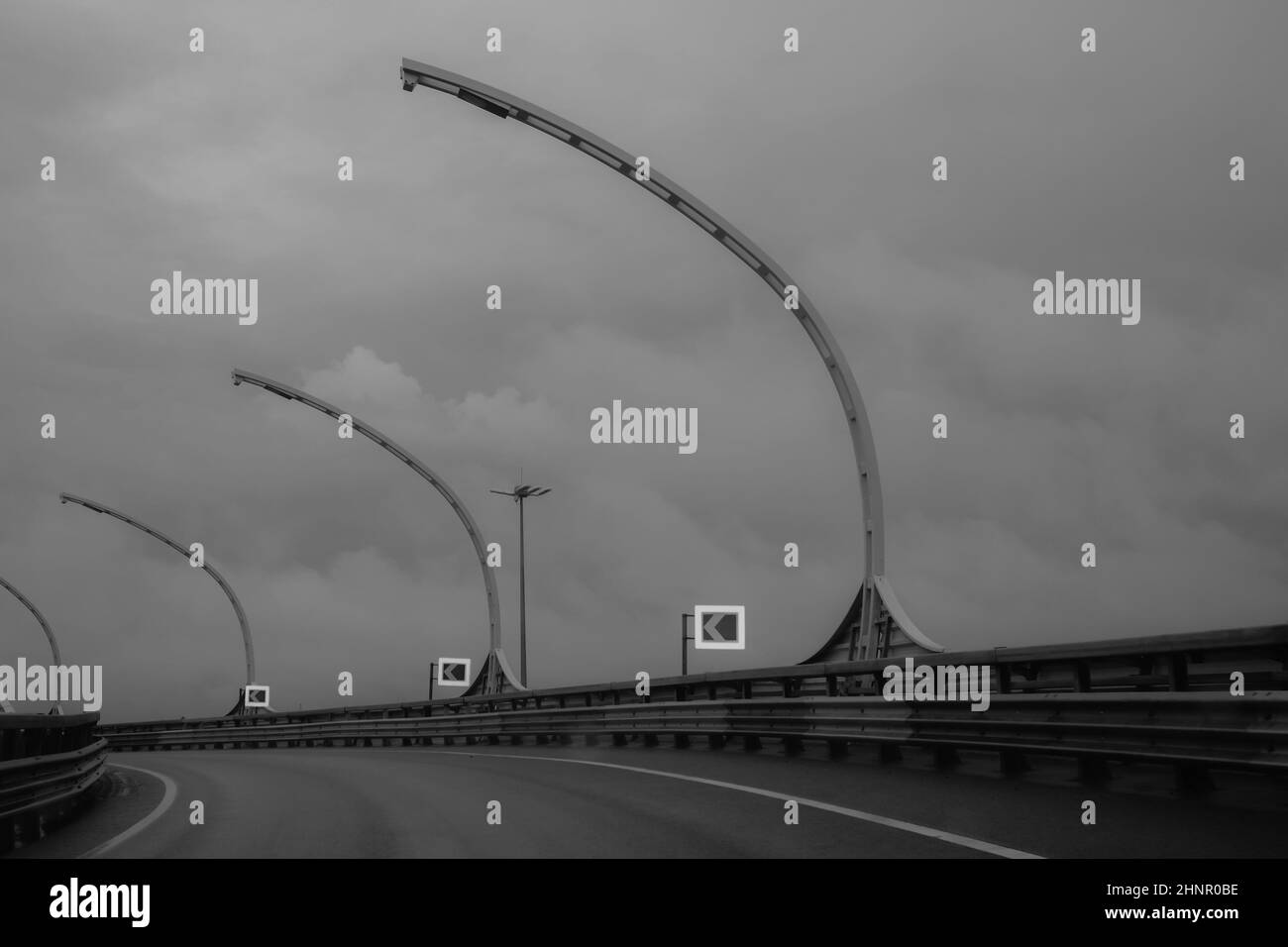Wide highway. long roadway background. road going into the distance ...