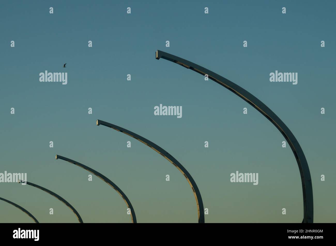 Detail of a bridge abstract background. view on the bridge part ...