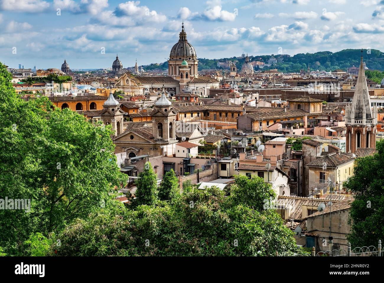 Cityscape of Rome from the Gianicolo hill Stock Photo - Alamy