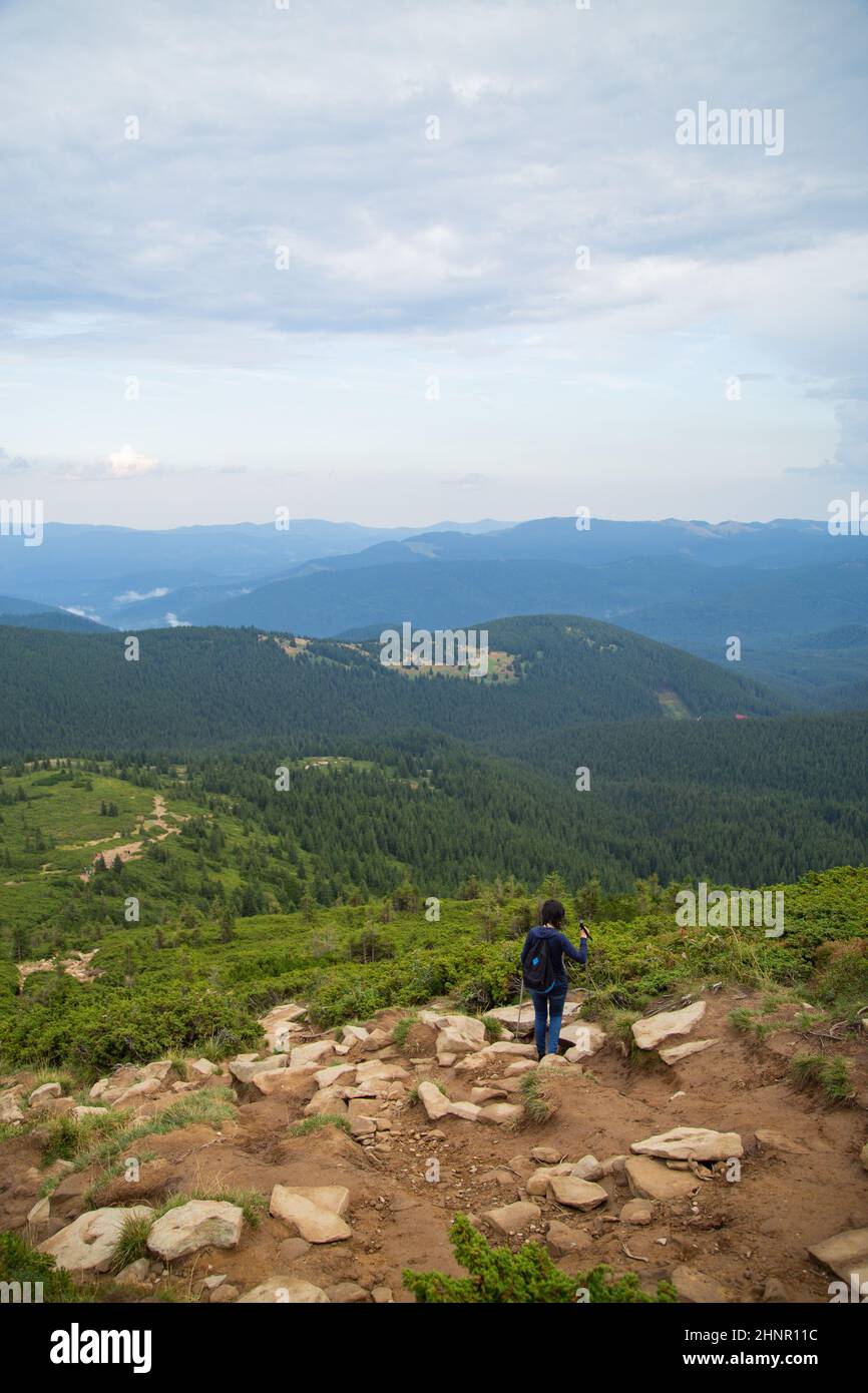 Girl descend down large hi-res stock photography and images - Alamy