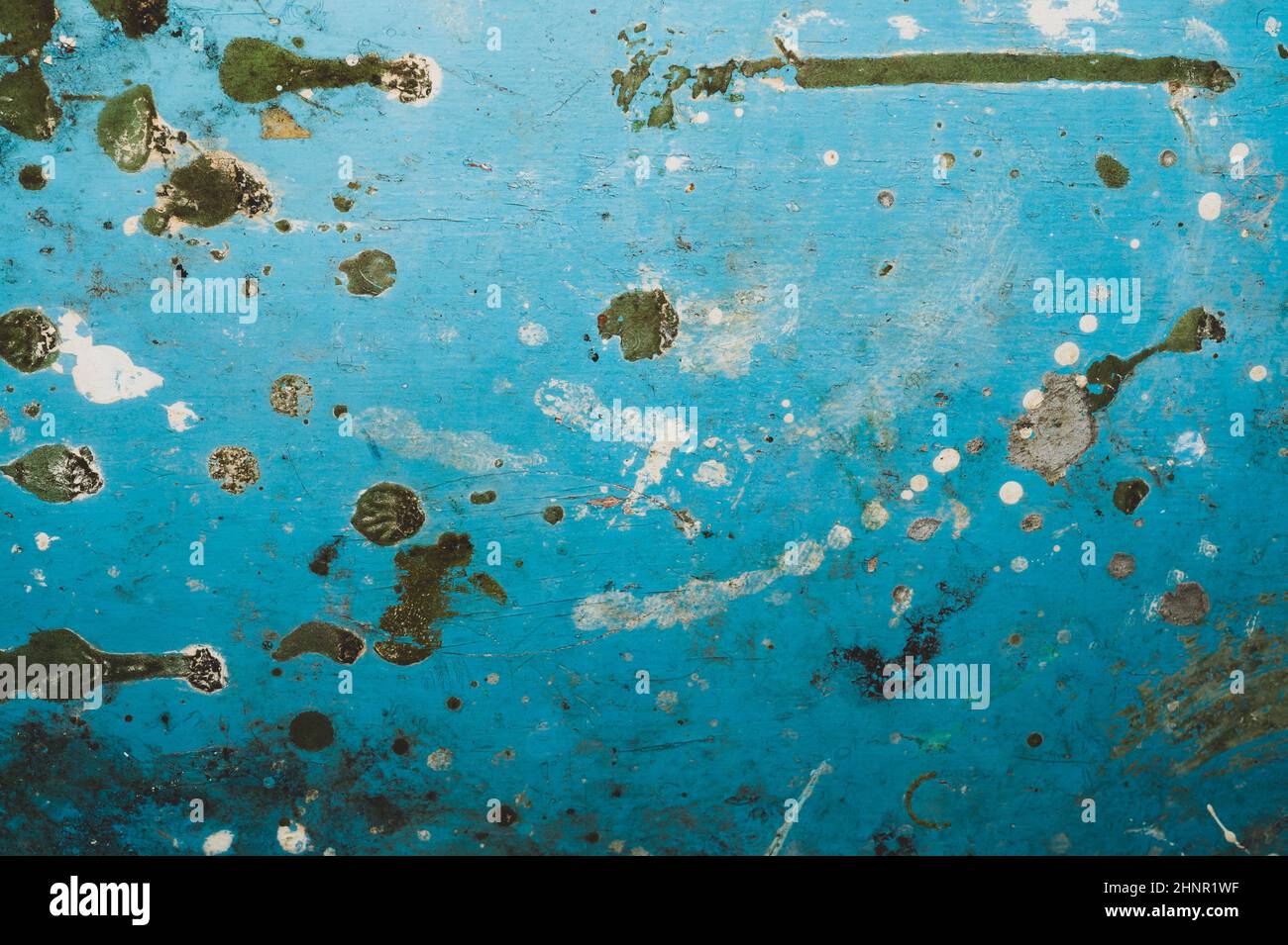 Abstract grunge blue background. texture with paint spots and scratches ...