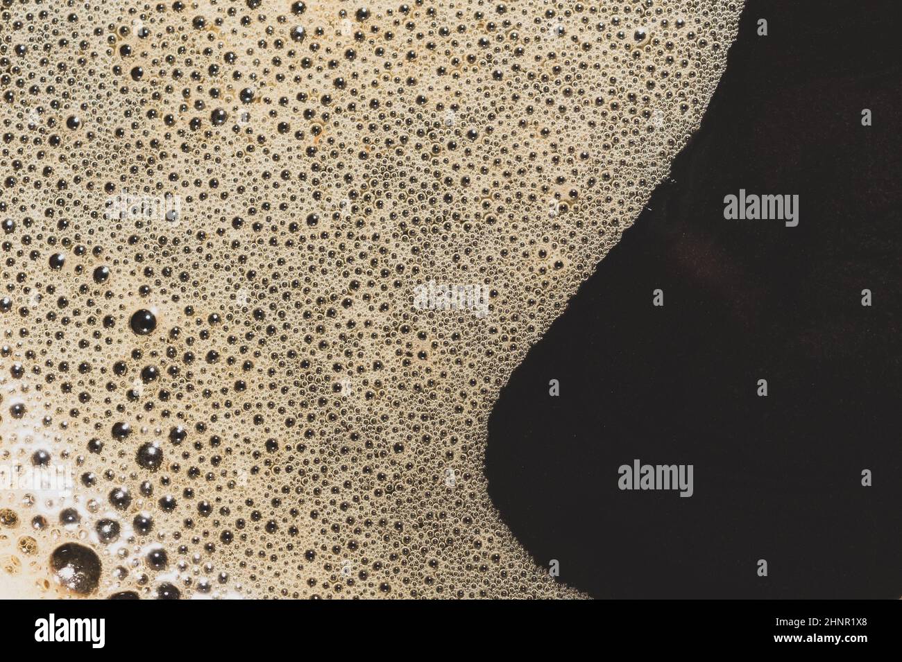 Coffee foam with bubbles macro texture. froth drink background Stock ...