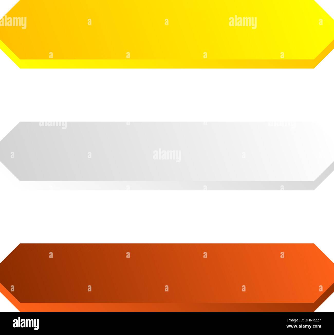 Sign, banner, plaque design shape element. Rectangle plate, board with ...