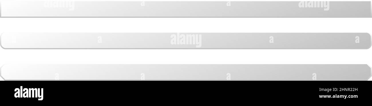 Sign, banner, plaque design shape element. Rectangle plate, board with ...