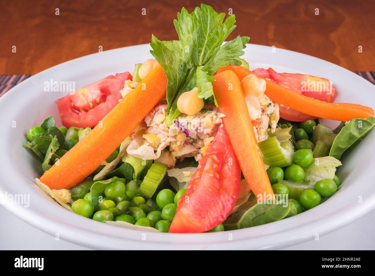 DELICIOUS VEGETARIAN FOOD WITH VEGETABLES, TORTILLAS, CARROT, CUCUMBERS ...