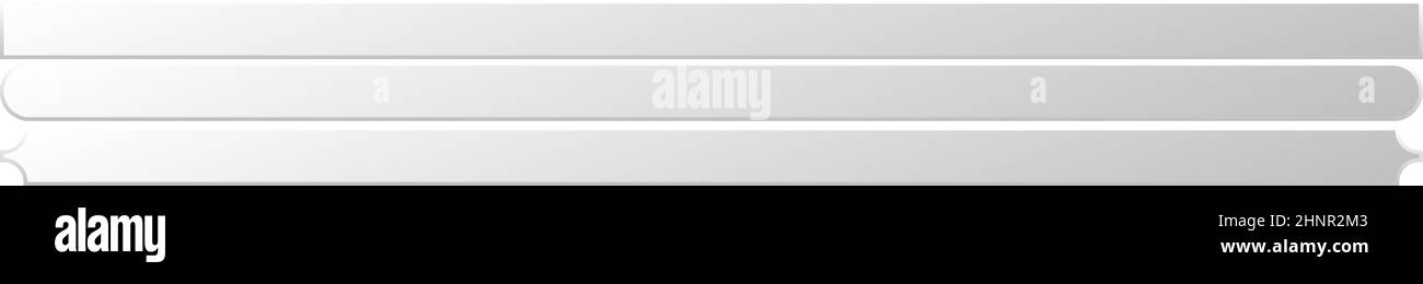 Sign, banner, plaque design shape element. Rectangle plate, board with ...