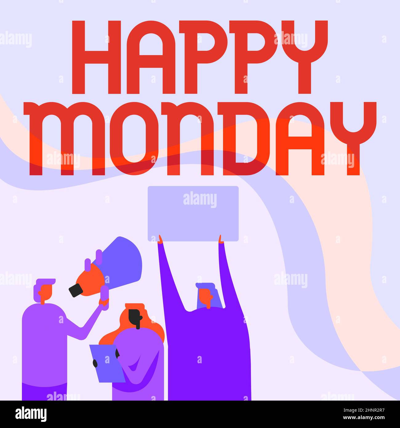 Handwriting text Happy Monday, Business showcase telling that person ...