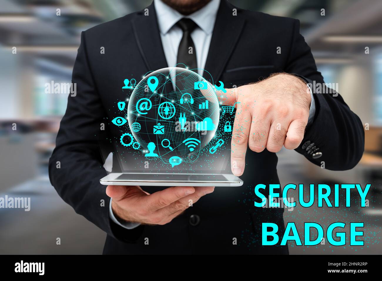 Handwriting text Security Badge, Conceptual photo Credential used to ...