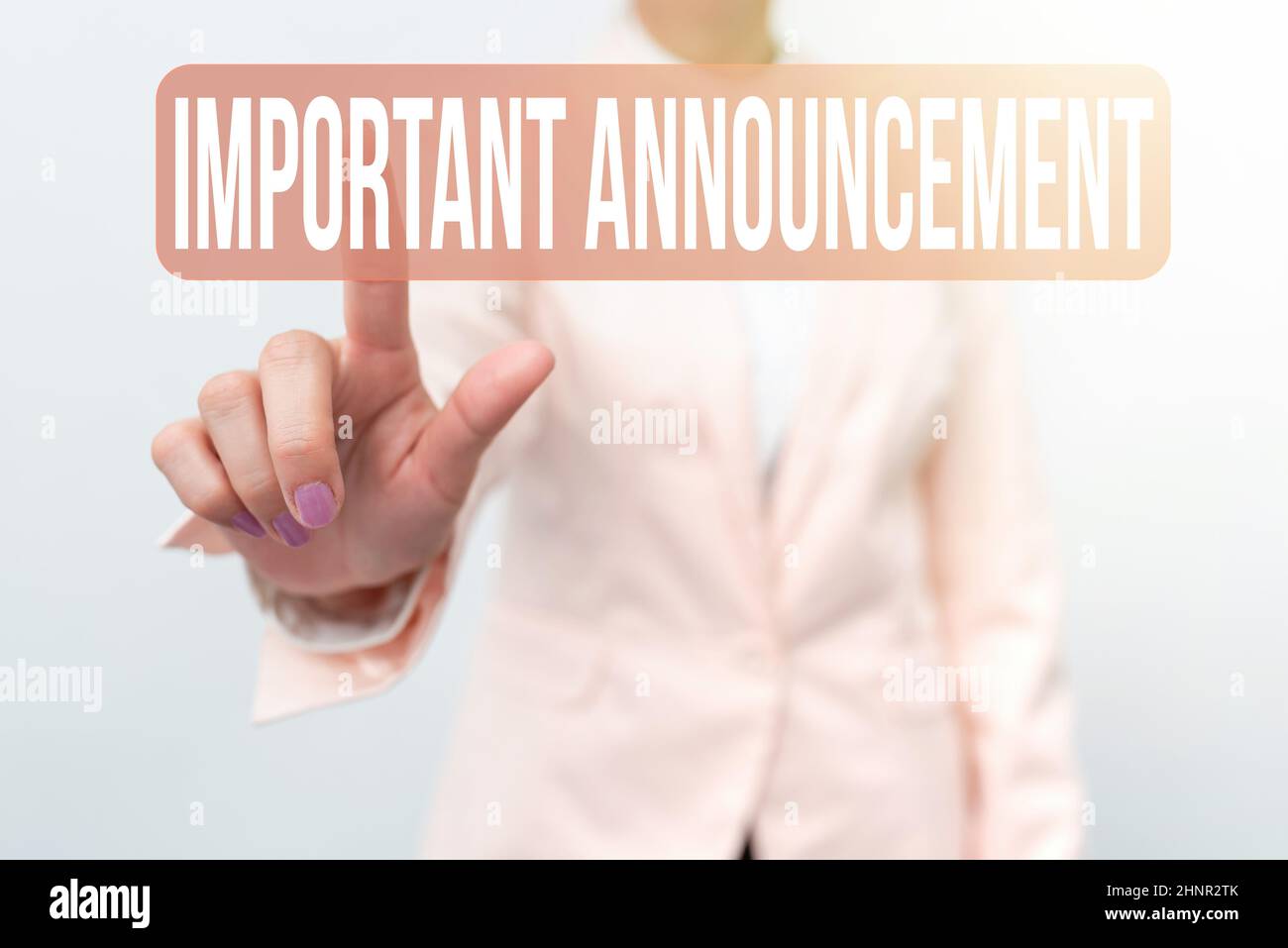 Text showing inspiration Important Announcement, Internet Concept ...