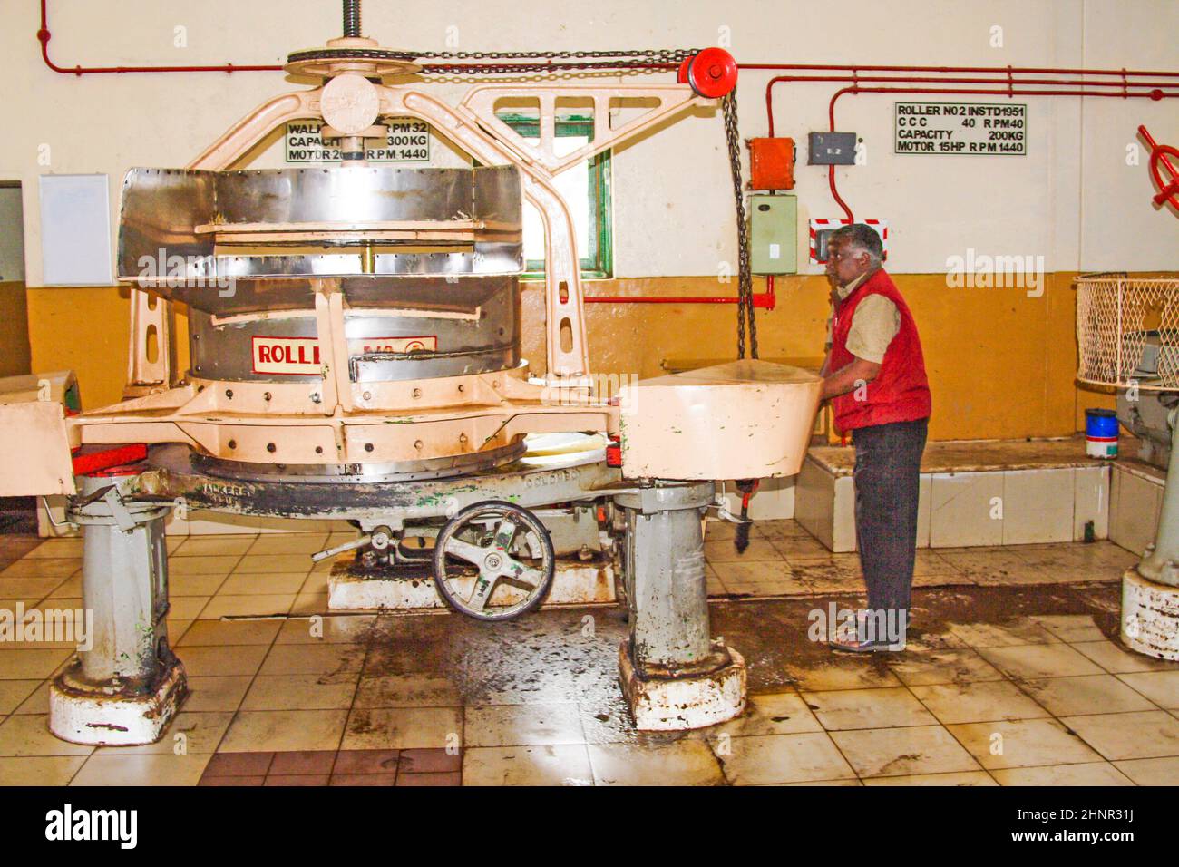 inside a Tea factory Stock Photo - Alamy
