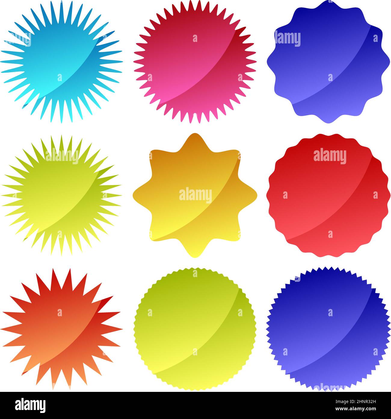 Starburst, sunburst price tag, label with empty, blank space. Price ...