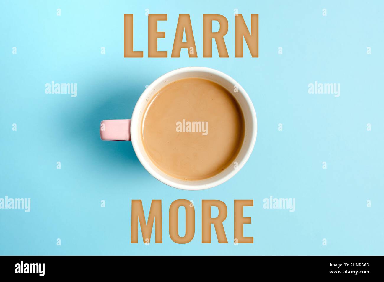 Text caption presenting Learn More, Business concept knowledge or skill ...