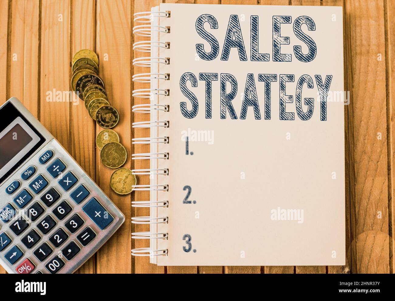 Text sign showing Sales Strategy, Word Written on Plan for reaching and ...