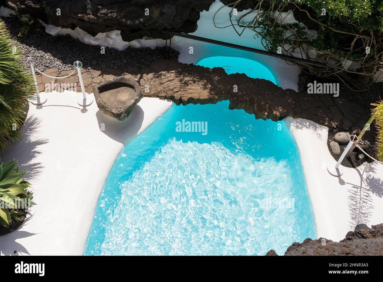 Swimming pool in natural volcanic rock area Stock Photo - Alamy