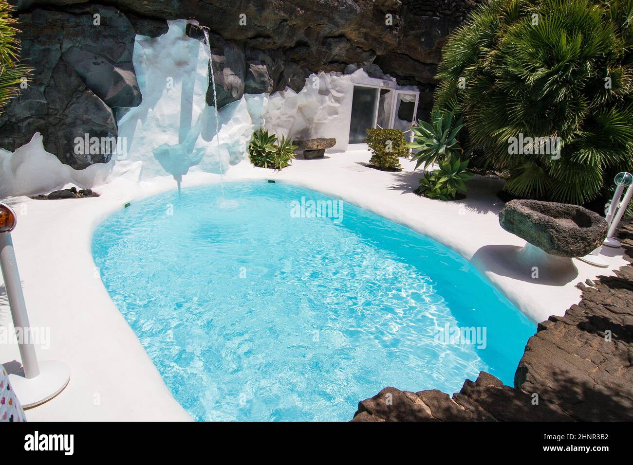 Swimming pool in natural volcanic rock area Stock Photo - Alamy