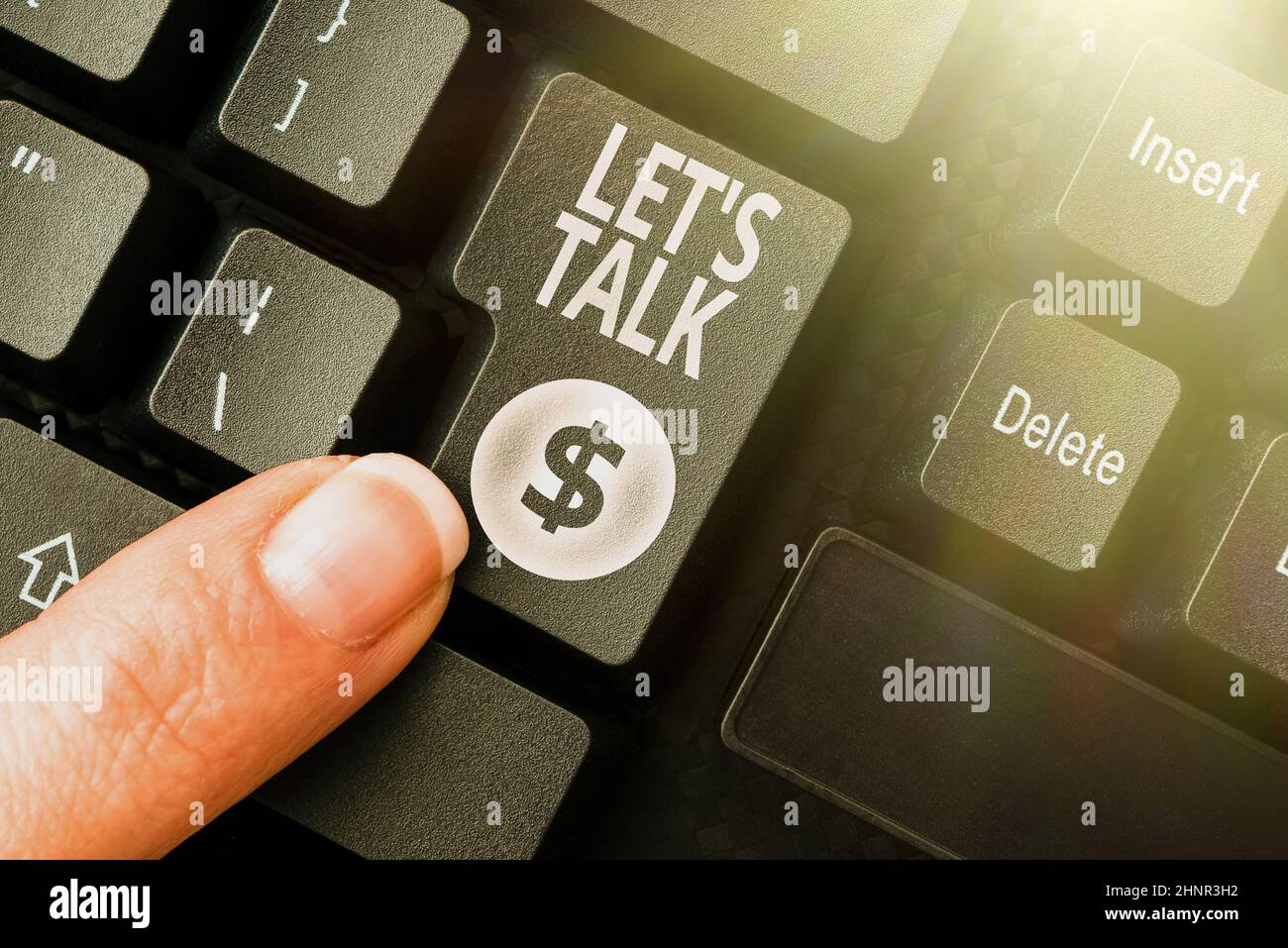 Handwriting text Let S Is Talk, Word for suggesting in the beginning of ...