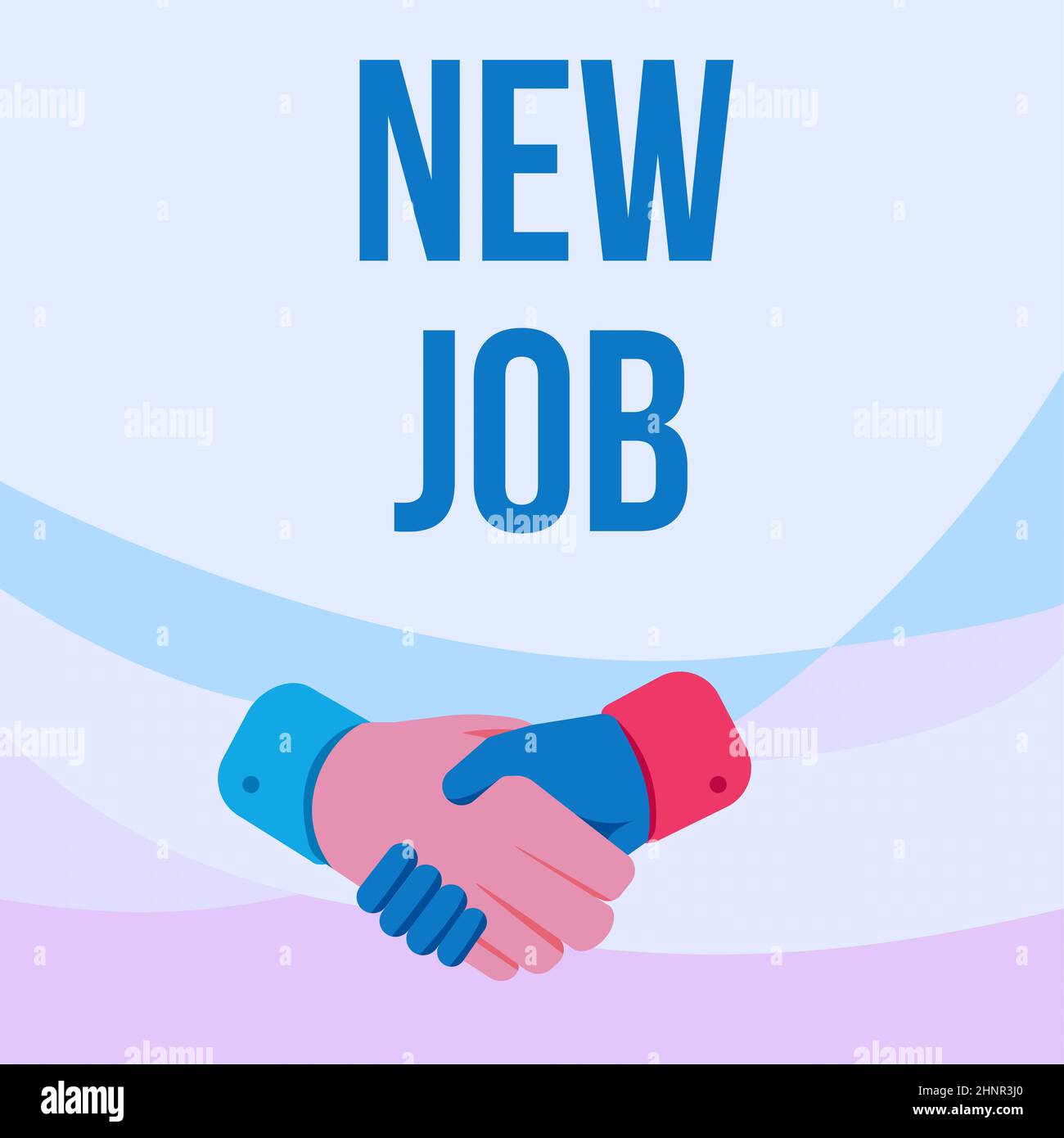 Sign displaying New Job, Business approach recently having paid ...