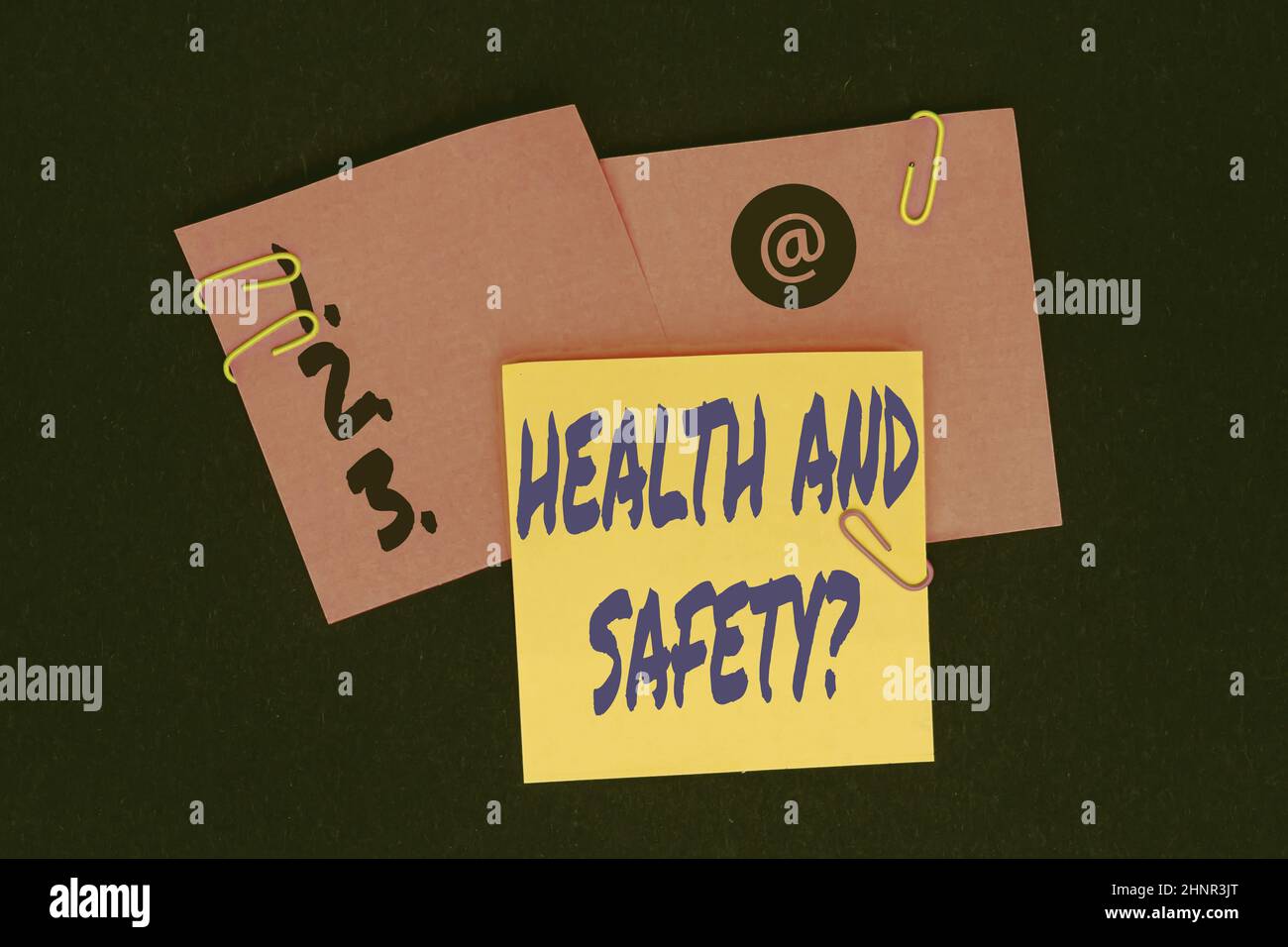 Text sign showing Health And Safety Question, Business overview ...