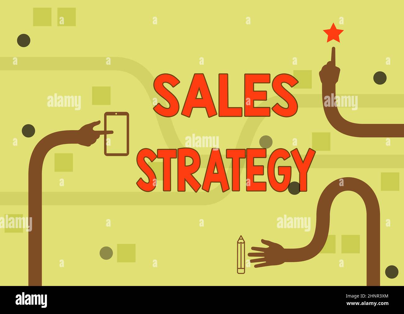 Text sign showing Sales Strategy, Business concept Plan for reaching ...