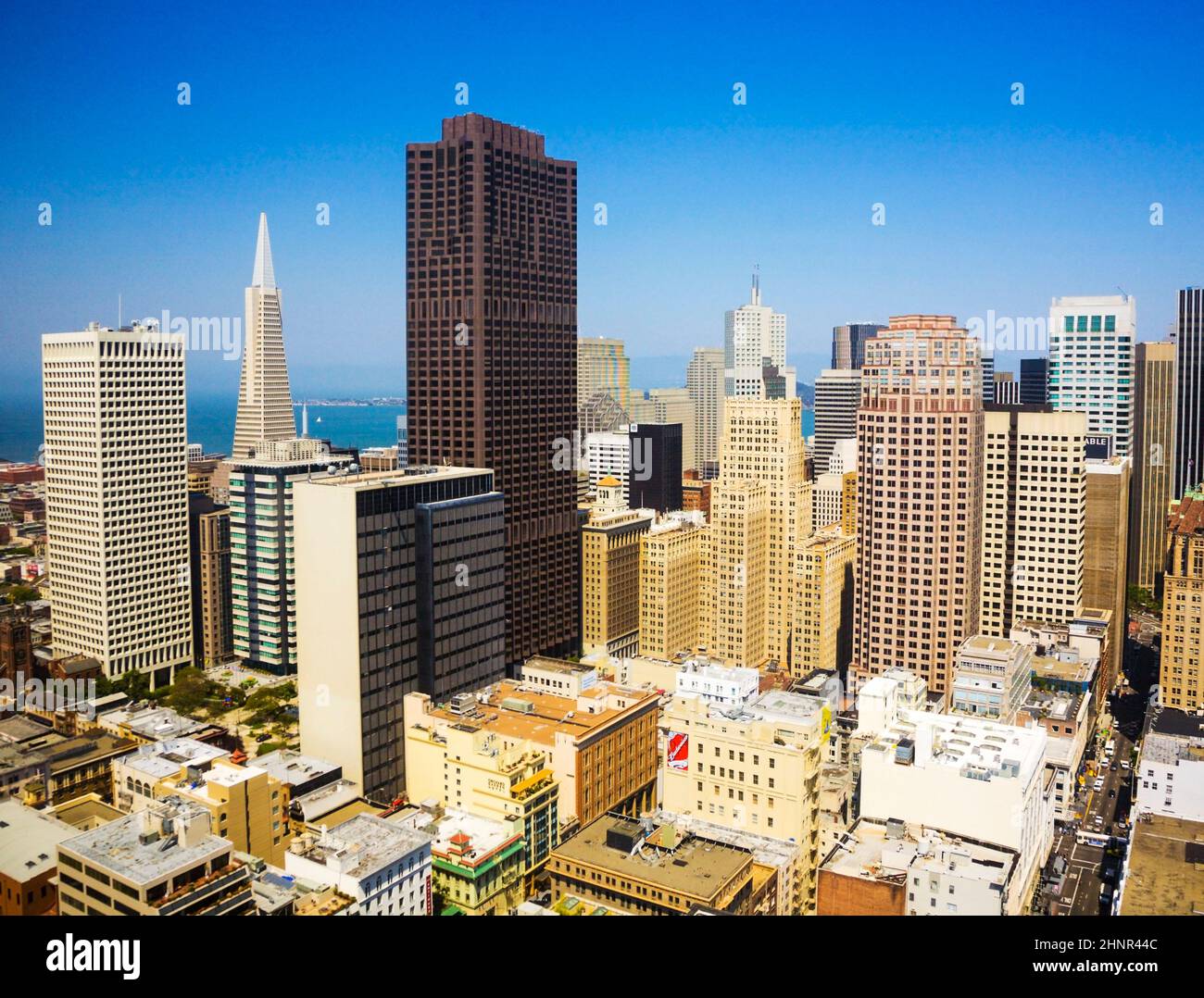 view from the rooftop to the city of San Francisco Stock Photo - Alamy