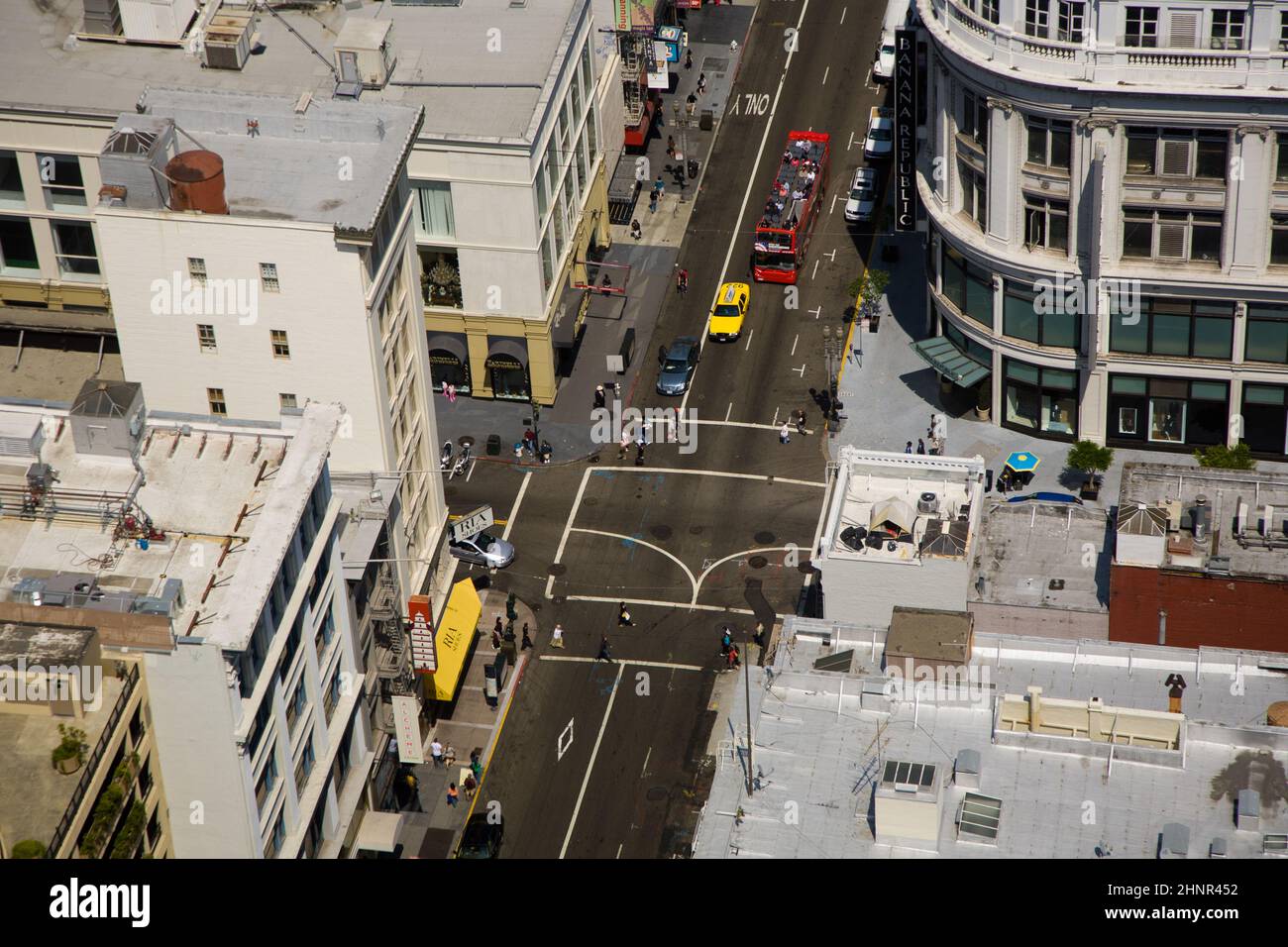 birds view to streets of san Francisco Stock Photo - Alamy