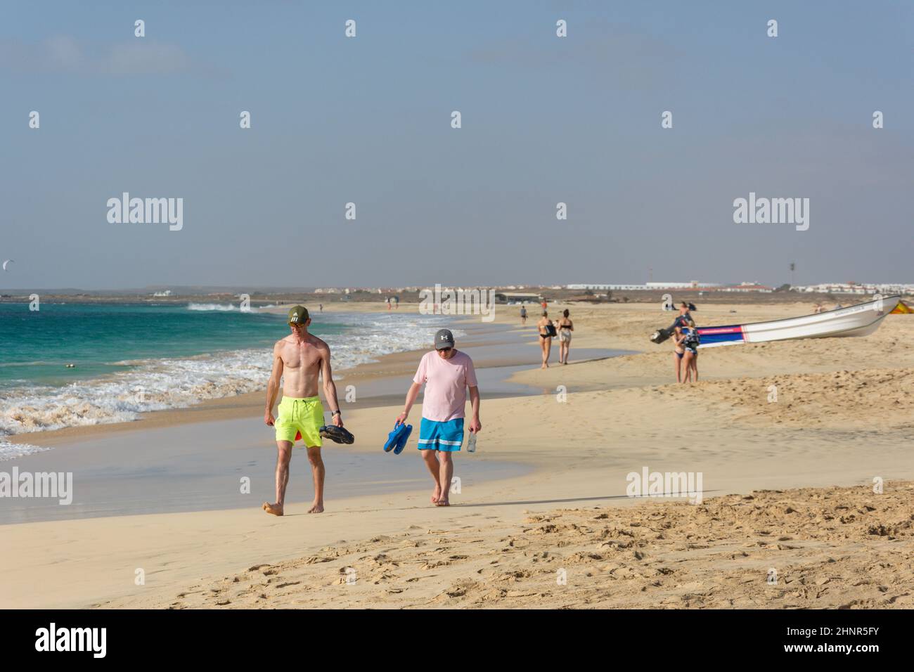 Beach view, Rui Funana Hotel, Santa Maria, Sal, República de Cabo (Cape ...