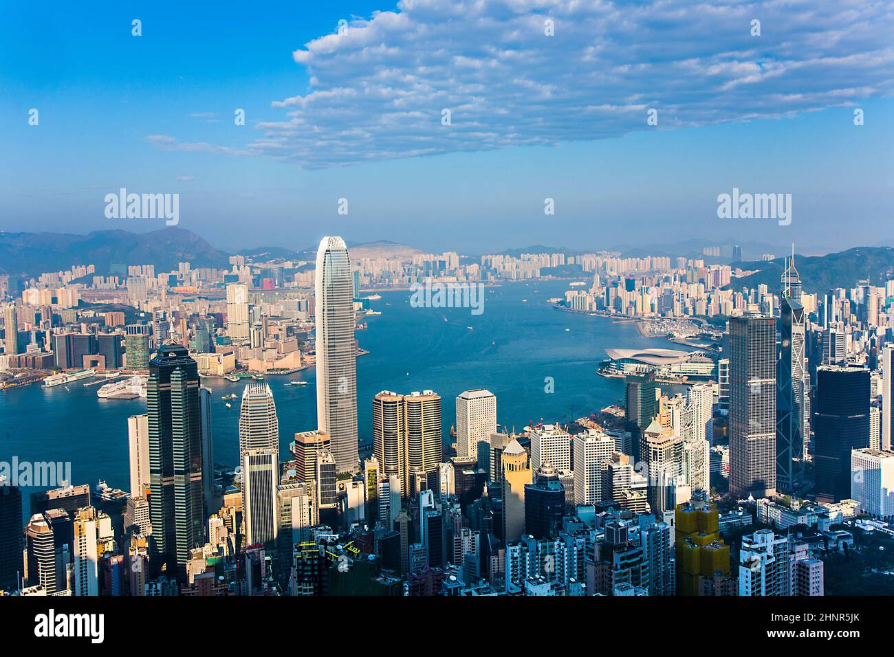 Hong Kong city view from Victoria peak Stock Photo - Alamy