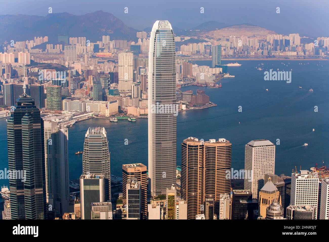 Hong Kong city view from Victoria peak Stock Photo - Alamy
