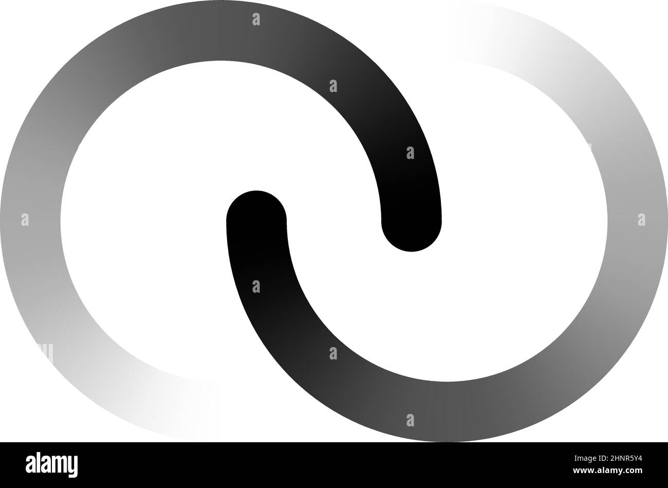 Interlace, interconnected, intersecting circles, rings abstract ...