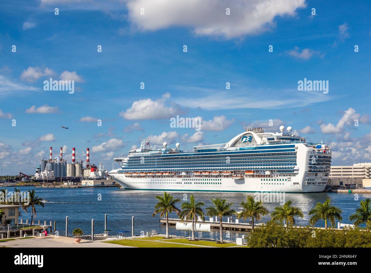 cruise ship in the harbor Stock Photo - Alamy