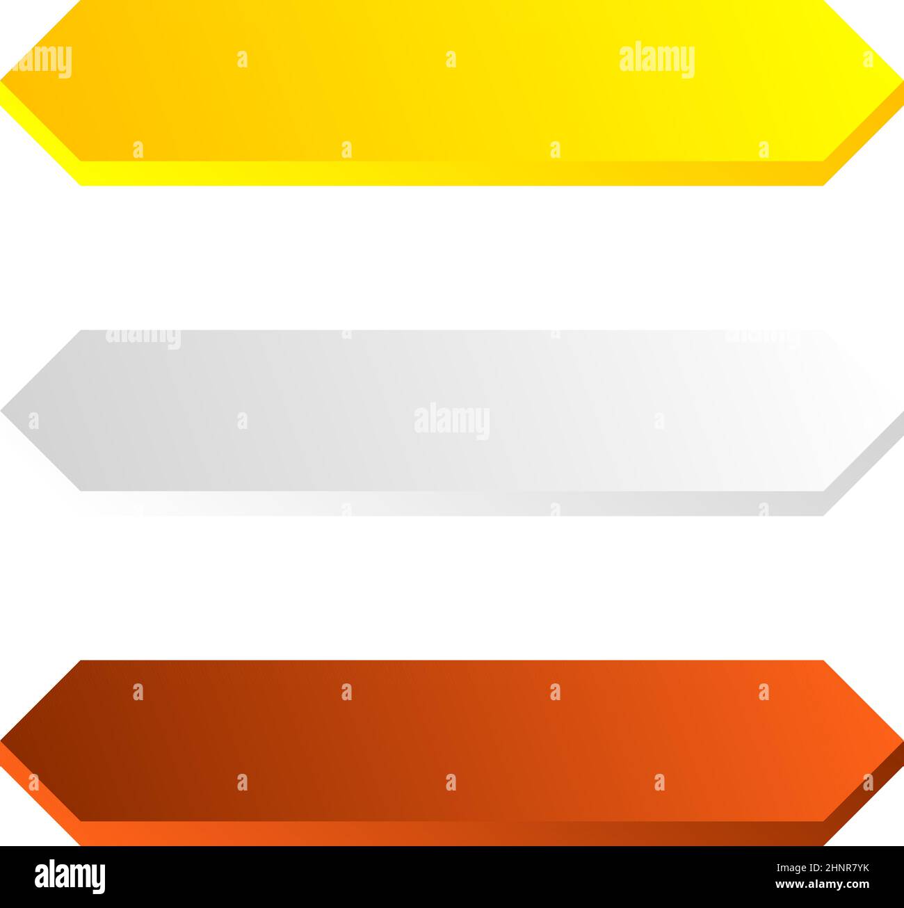 Sign, banner, plaque design shape element. Rectangle plate, board with ...