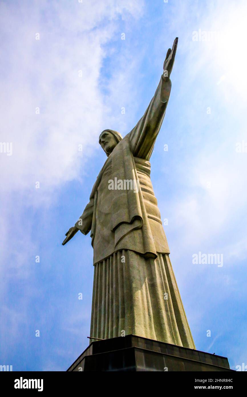 The Christ the Redeemer statue in detail Stock Photo - Alamy