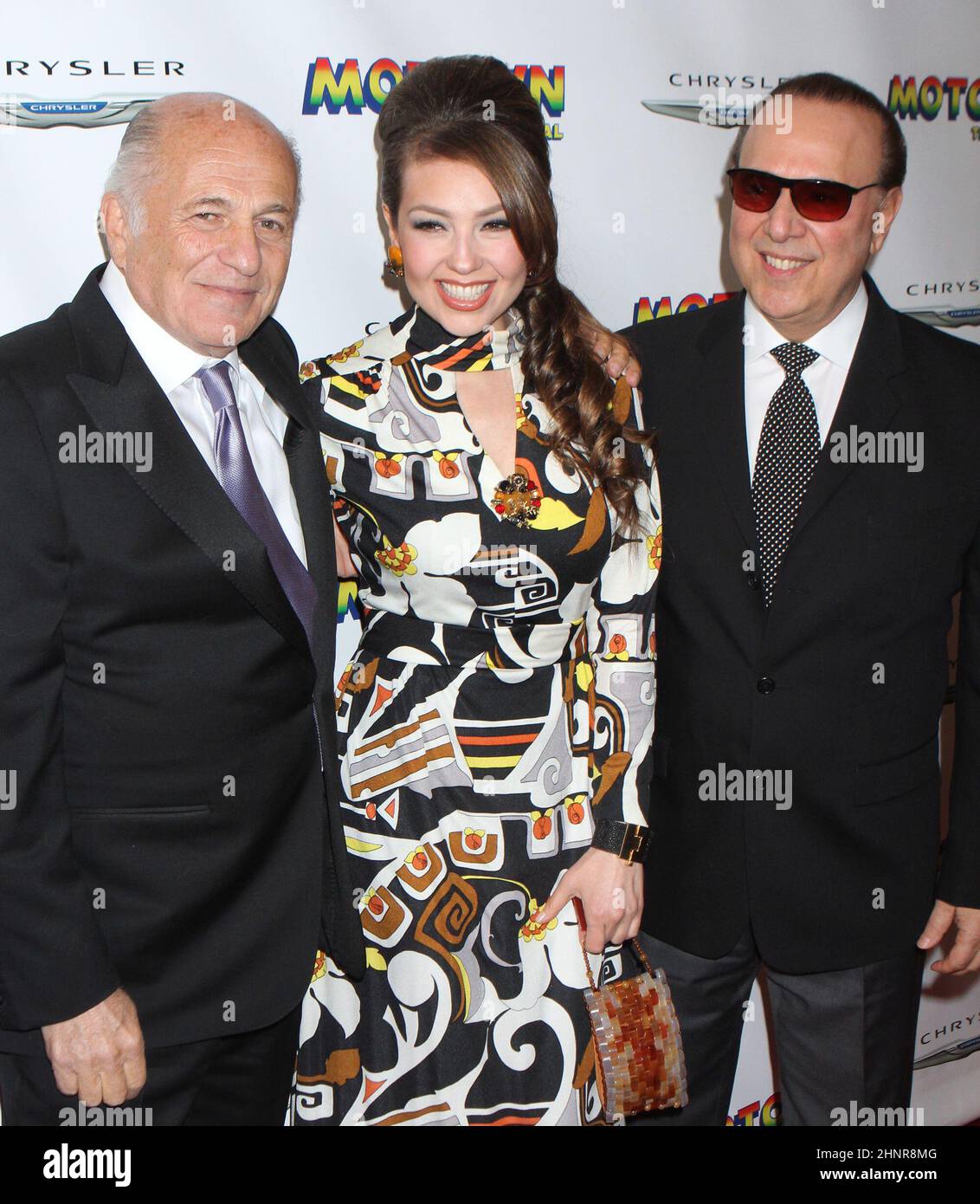 Doug Morris, Thalia and Tommy Mottola arriving at the opening night of ...