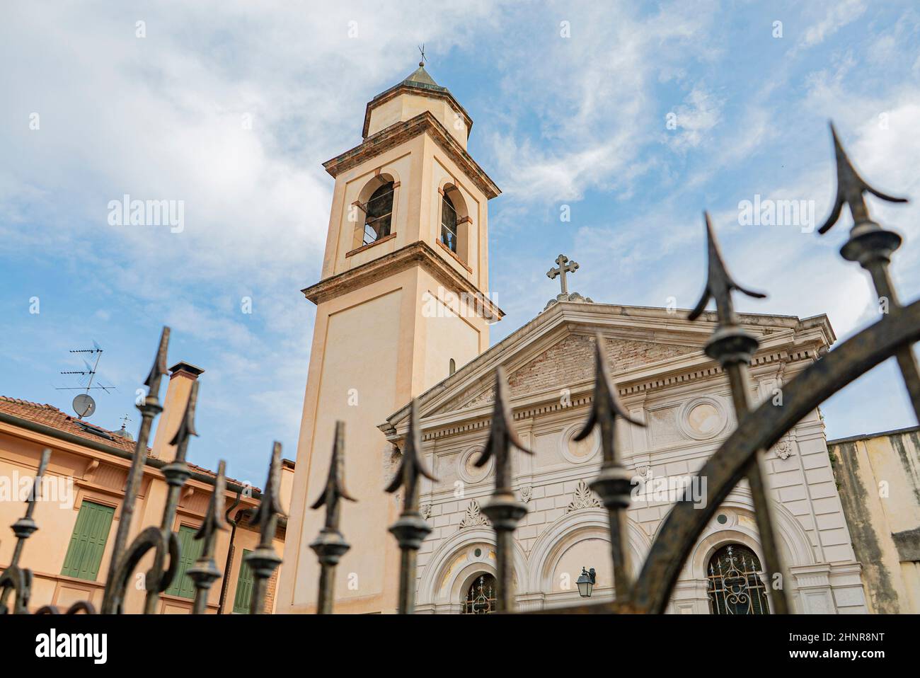 Ancient small church gate detail in Rovigo in Italy Stock Photo - Alamy