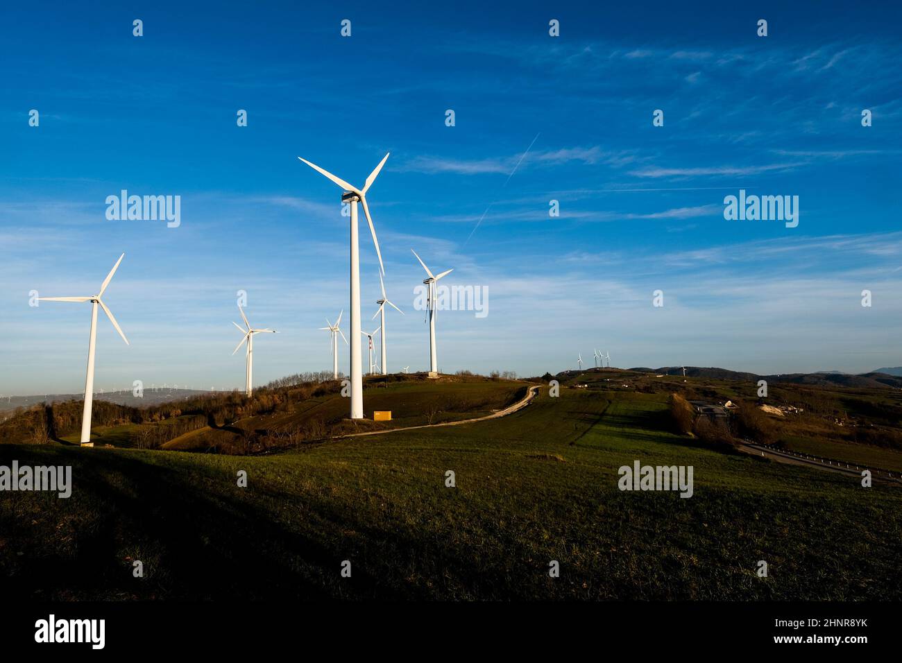 Wind farm called "Parco Eolico Frigneto located in the municipality of ...