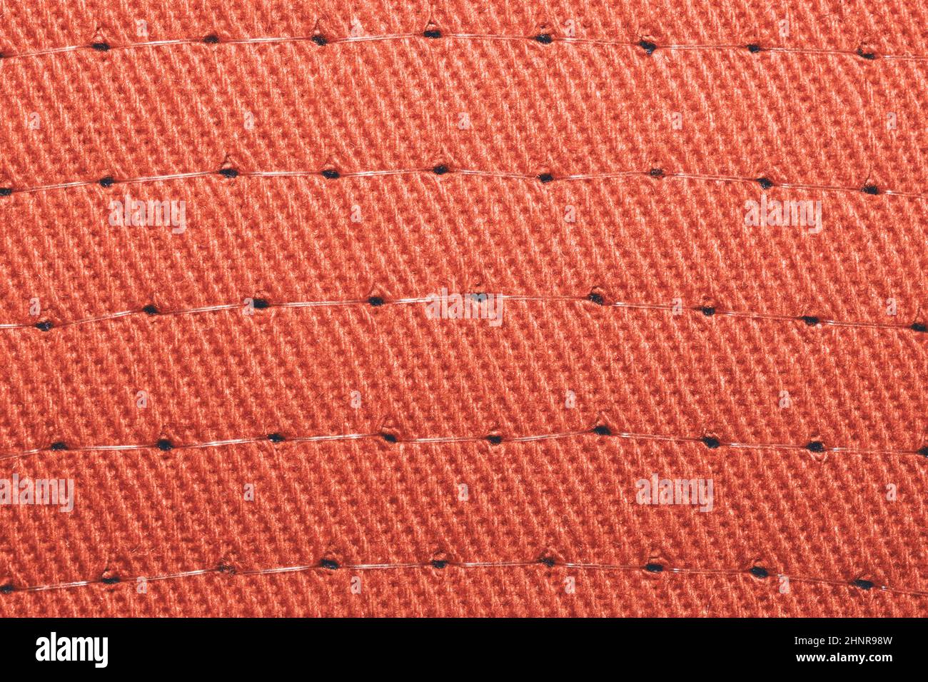 Fabric texture with transparent thread stitches. textile background ...