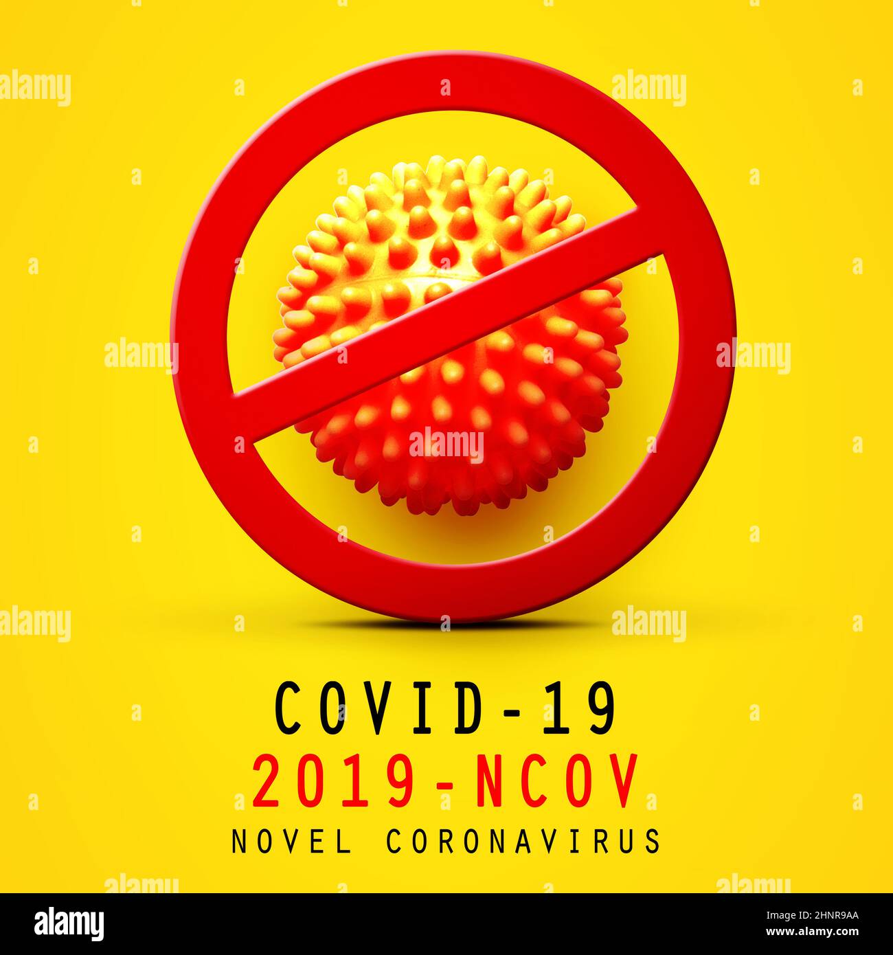 Dangerous corona virus, SARS pandemic risk concept. 3D illustration ...