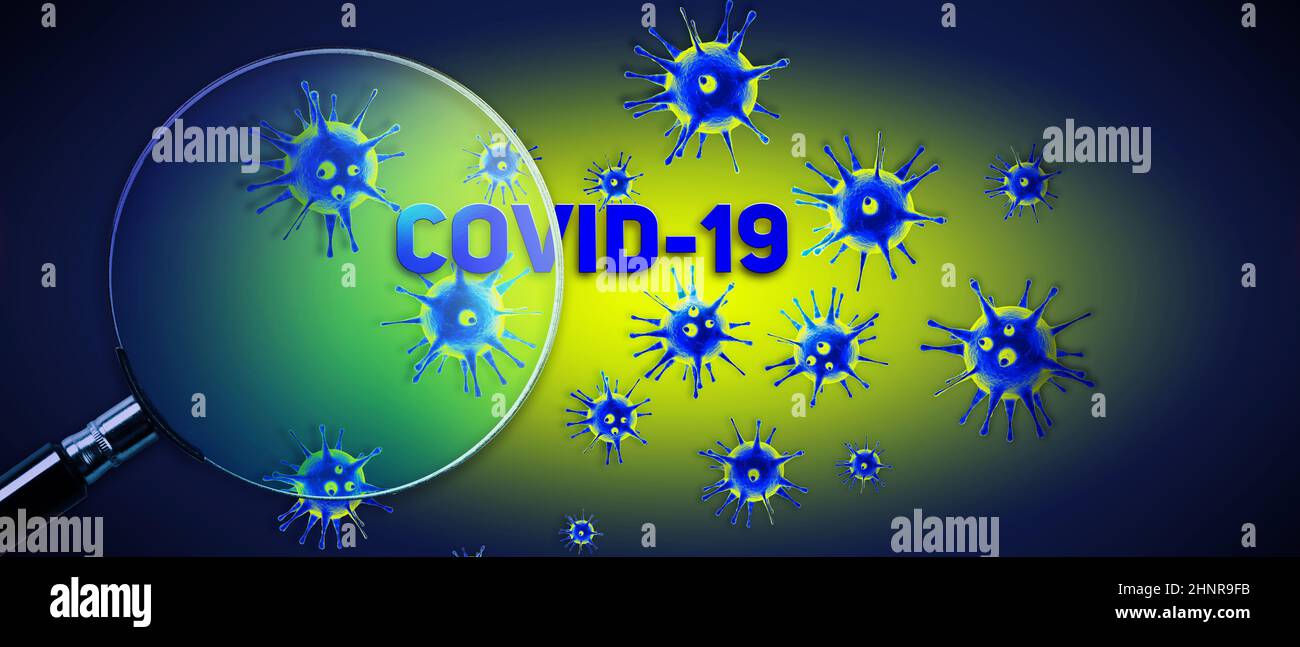 Dangerous corona virus, SARS pandemic risk concept. 3D illustration ...