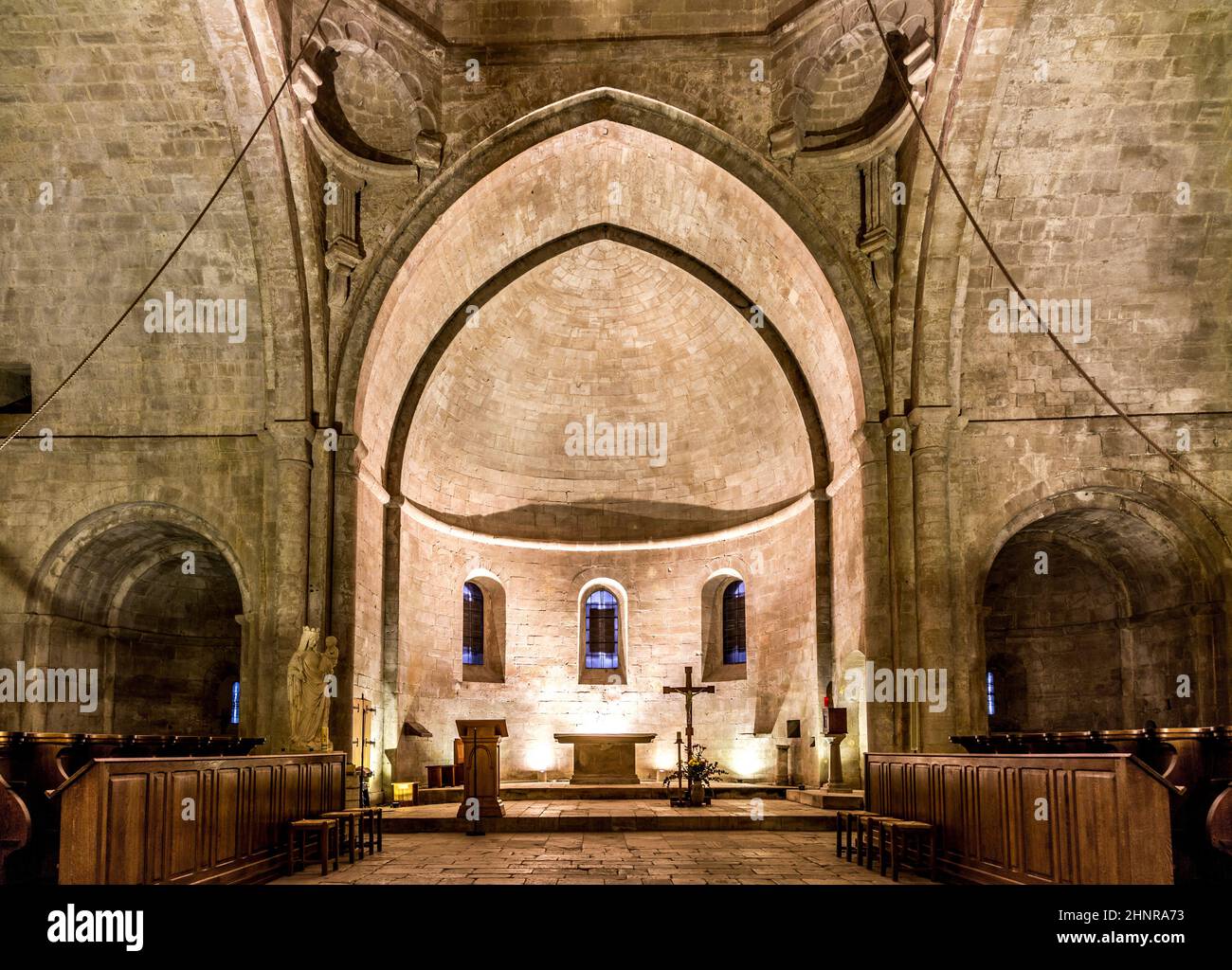 Provence statue inside senanque abbey hi-res stock photography and ...