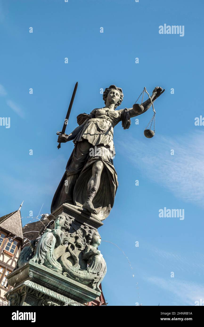 Statue of Lady Justice (Justitia) in Frankfurt Stock Photo - Alamy