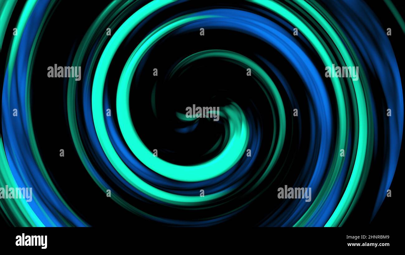 Abstract 3d render swirl with twisting lines in constant rotation ...