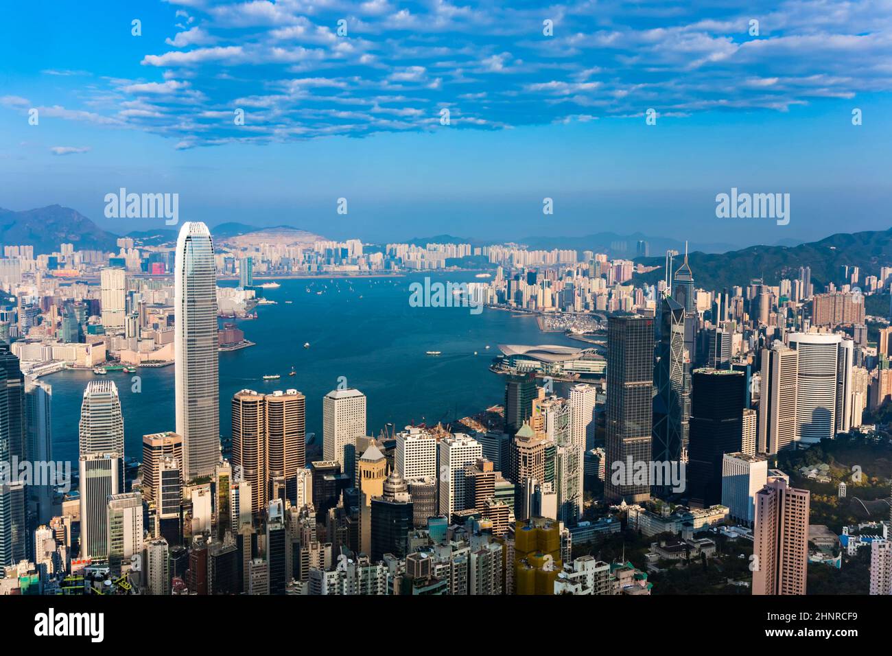 Hong Kong city view from Victoria peak Stock Photo - Alamy