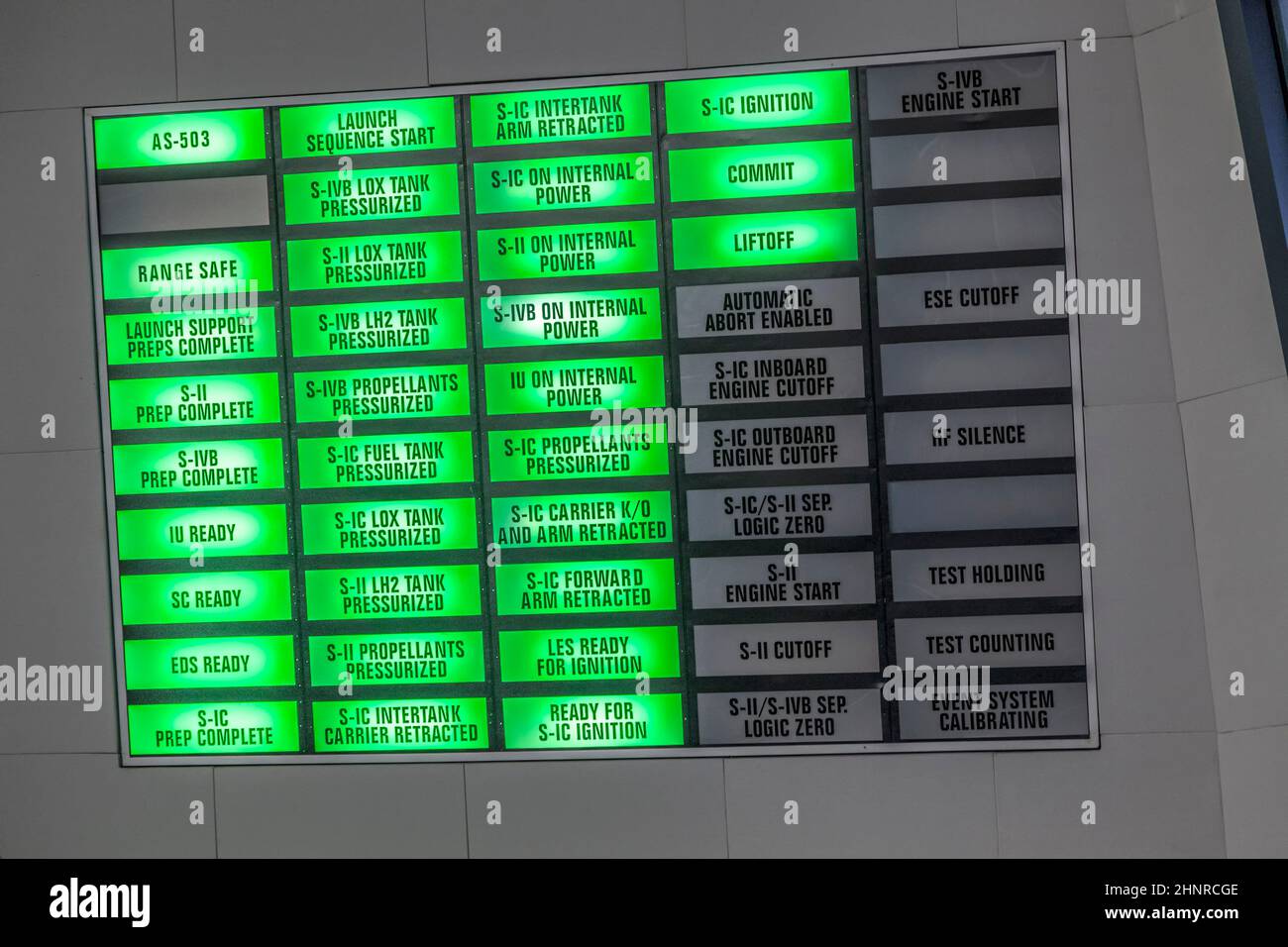 Apollo 1960s mission control equipment on display in Kennedy Space ...