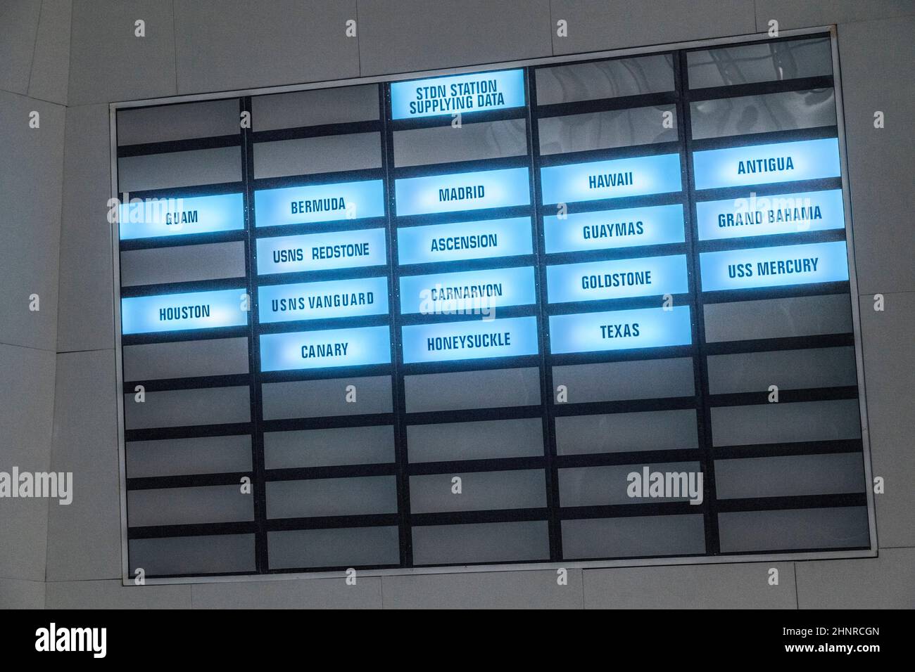 Apollo 1960s mission control equipment on display in Kennedy Space ...
