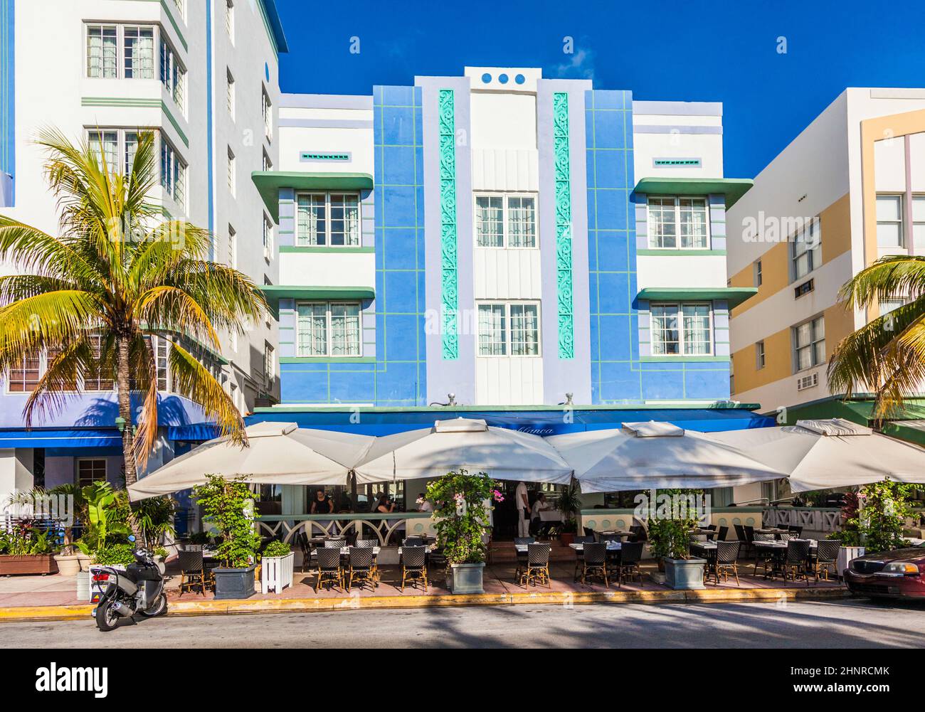 beautiful houses in Art Deco style in South Miami Stock Photo - Alamy