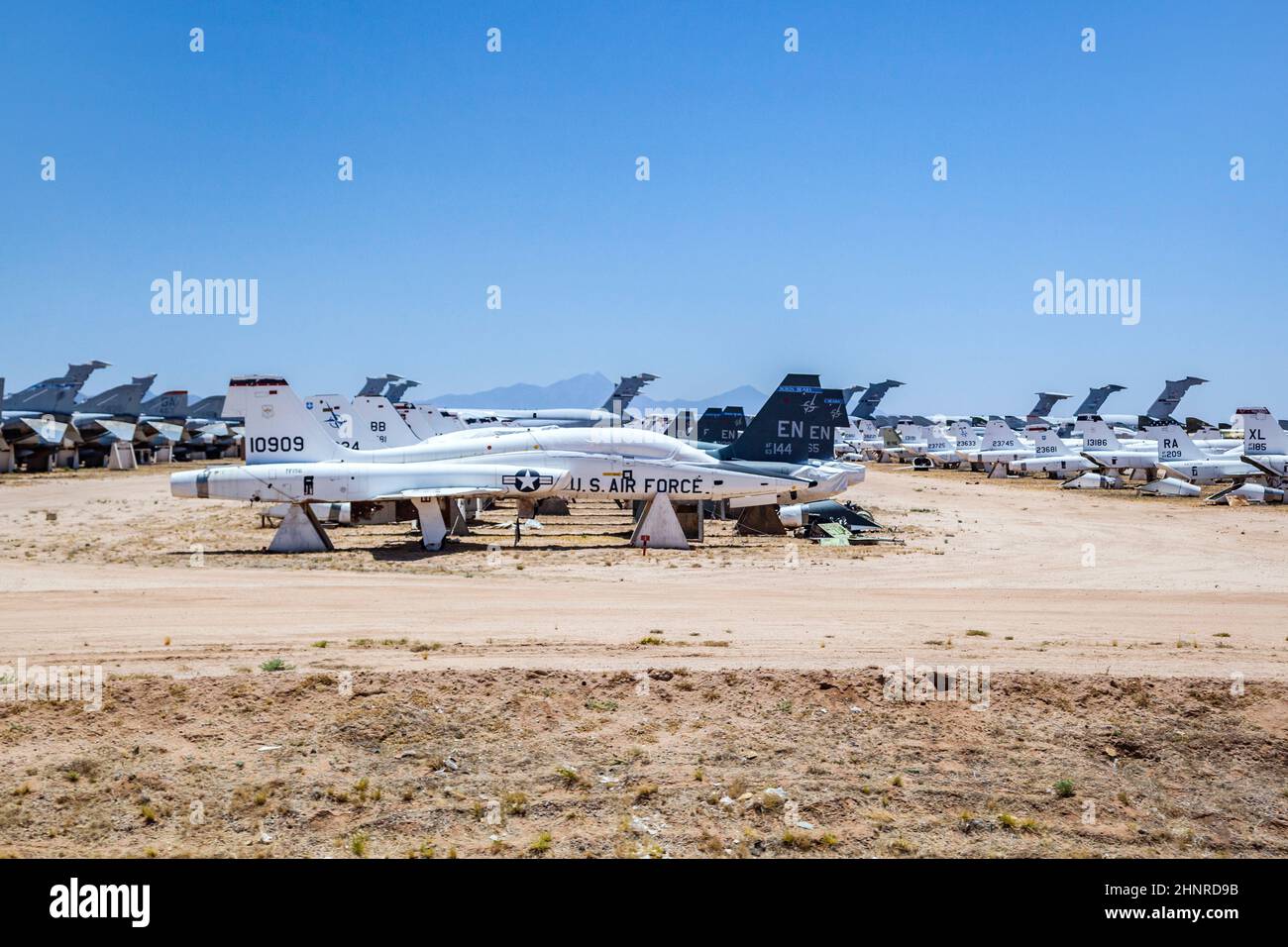 aircraft in Davis-Monthan Air Force Base AMARG boneyard in Tucson Stock ...