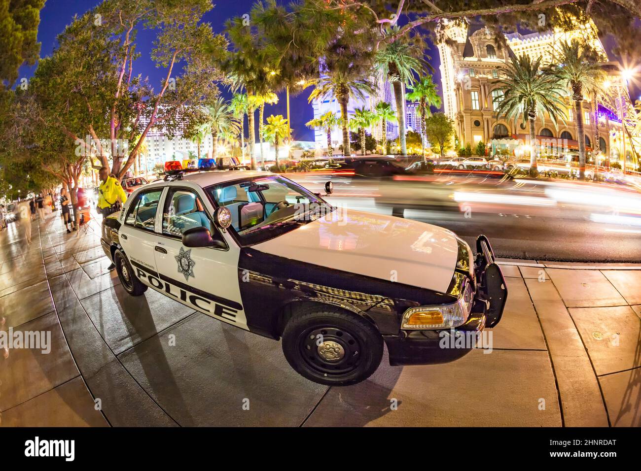 police car at the strip in Las Vegas Stock Photo - Alamy